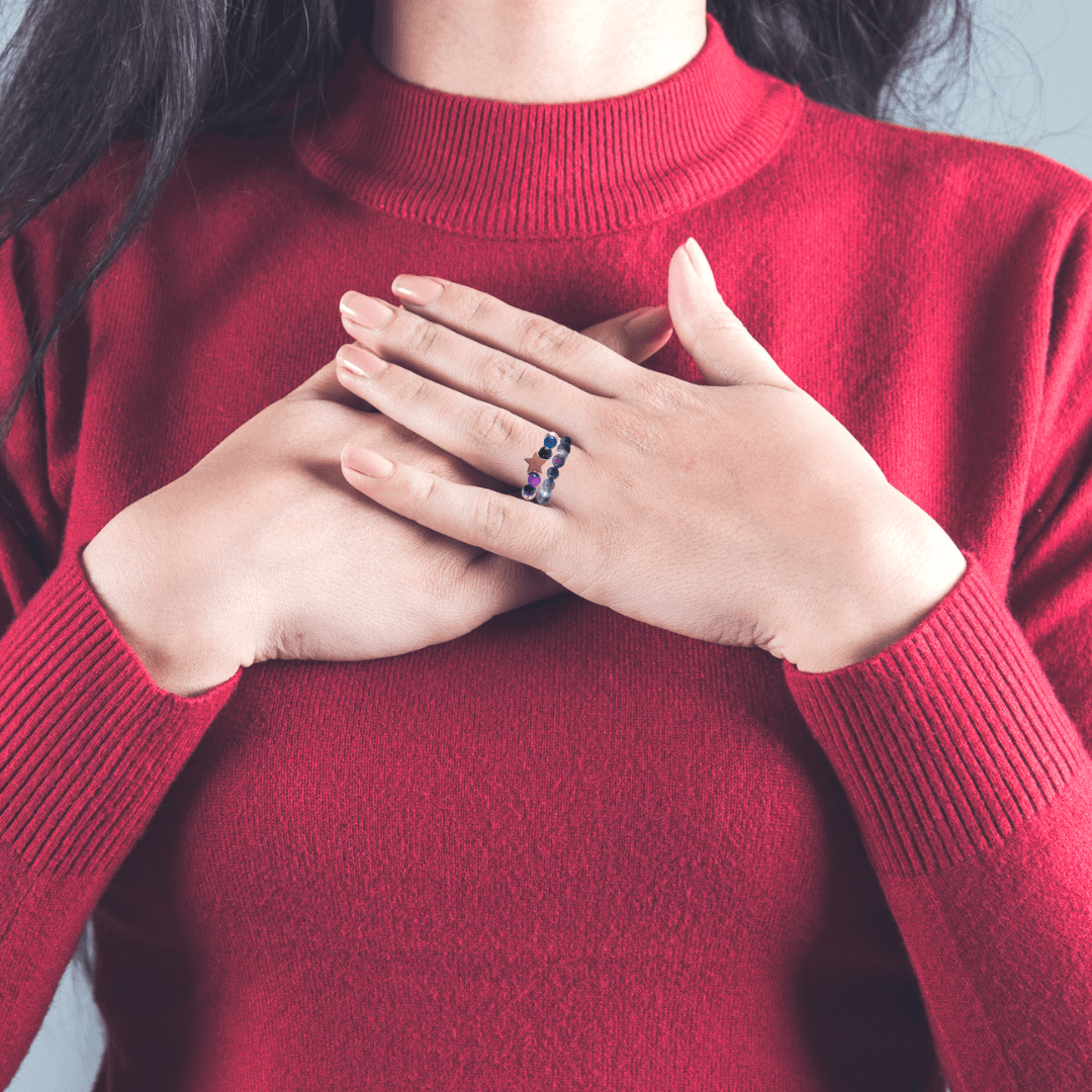 Shungite Power Ring - Fits Toes and Smart Watch Bands - Karelia Creations