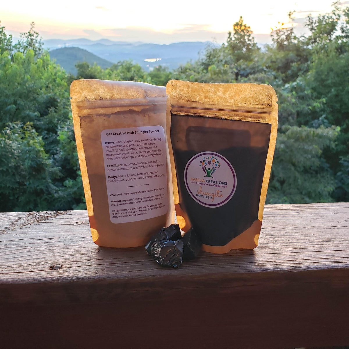 Authentic Fine Shungite Powder | Natural Organic Mineral | Bulk 3 oz ...